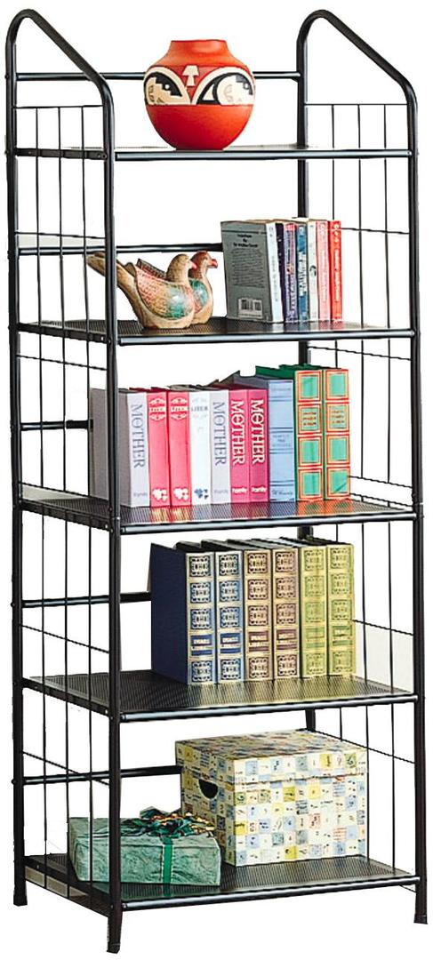 COASTER 5 TIER METAL BOOKCASE