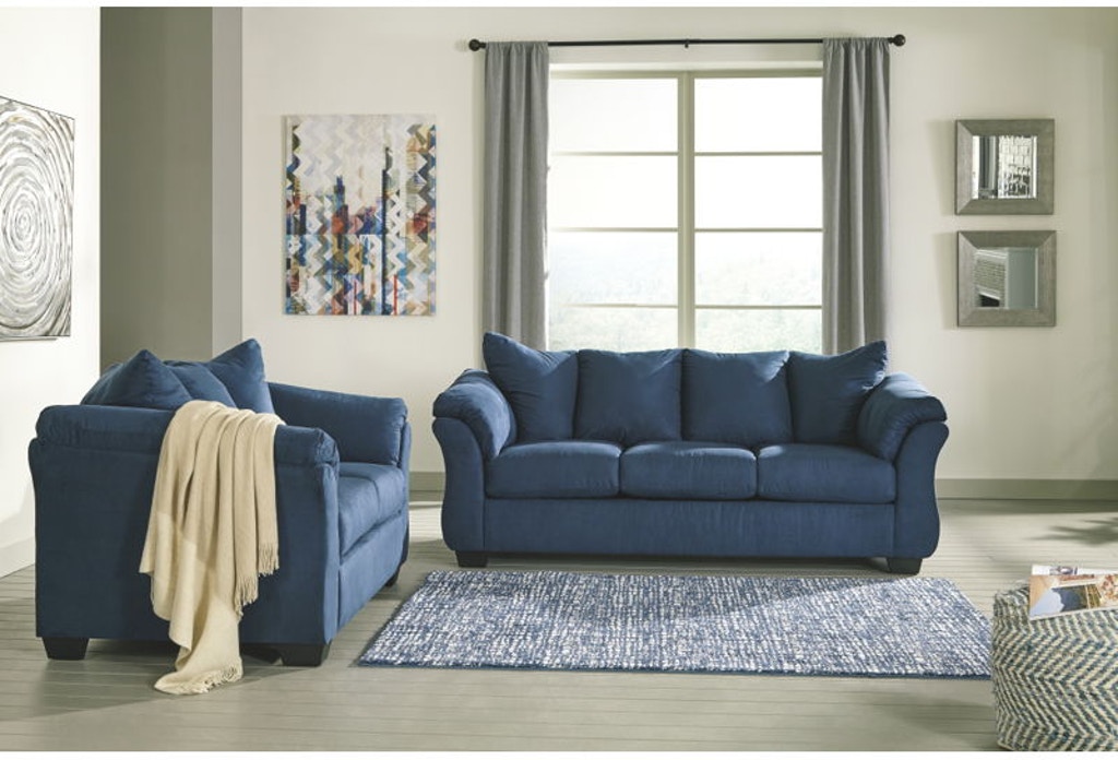 Ashley Darcy Blue Sofa & Loveseat